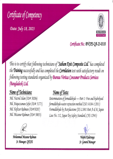 Saiham Knit Composite Ltd